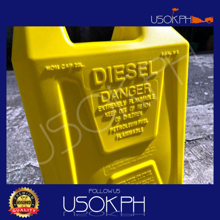 Tank, Portable Gas Fuel Tank 20L Spare Plastic Petrol Tanks Gasoline ...