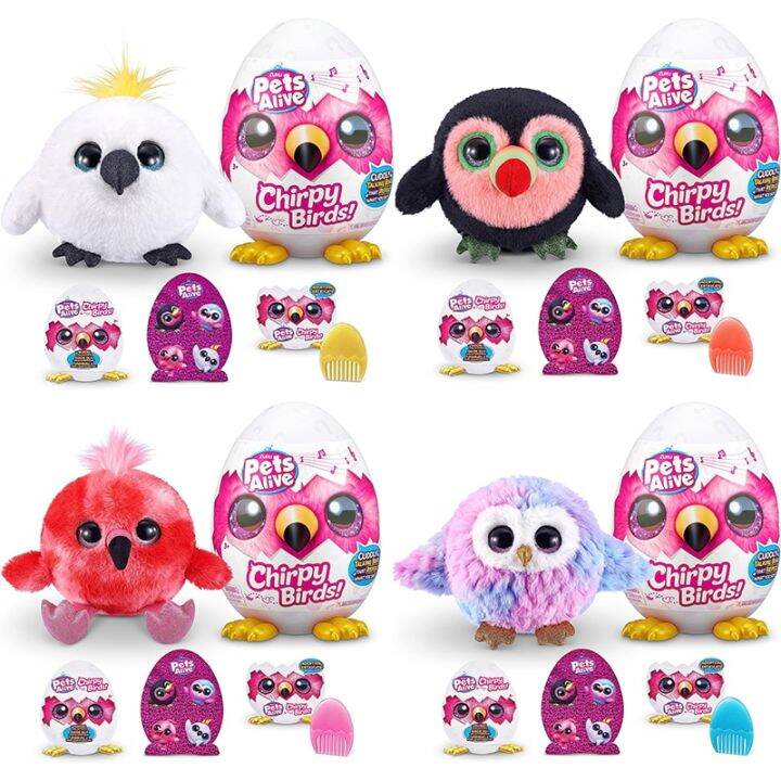 Factory store Original Zuru Pets Alive Chirpy Birds Interactive Toy ...