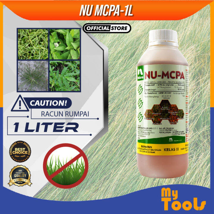 Mytools 1Liter NU-MCPA Racun Rumpai Herbicide Keladi Agas Rumput Air Nu ...