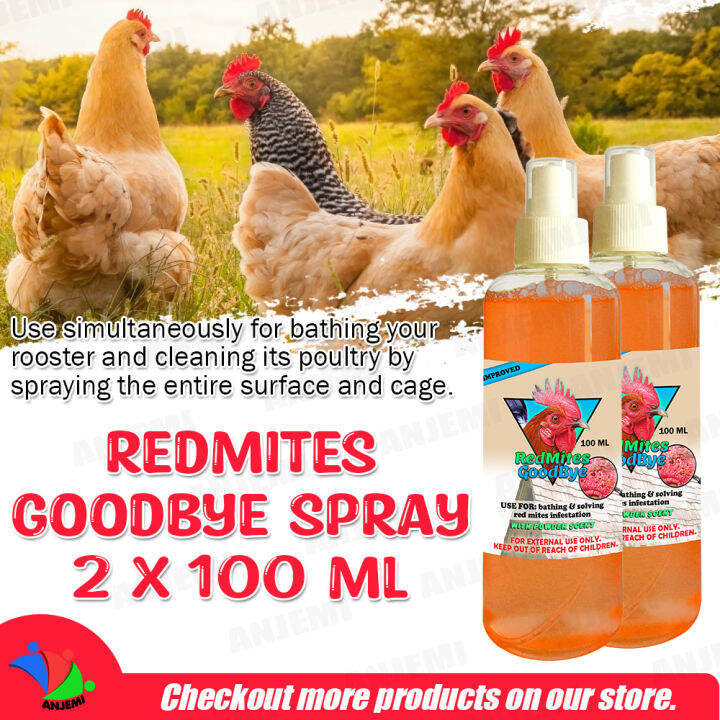 Redmites Goodbye Spray 100ml Set of 2 Natural Redmites Killer ( Pamatay ...