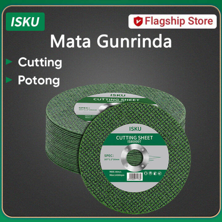 ISKU Mata Gerinda Potong 4inch Batu Besi Cutting Wheel 4 Inch 25pcs ... ISKU Mata Gerinda Potong 4inch Batu Besi Cutting Wheel 4 Inch 25pcs ...