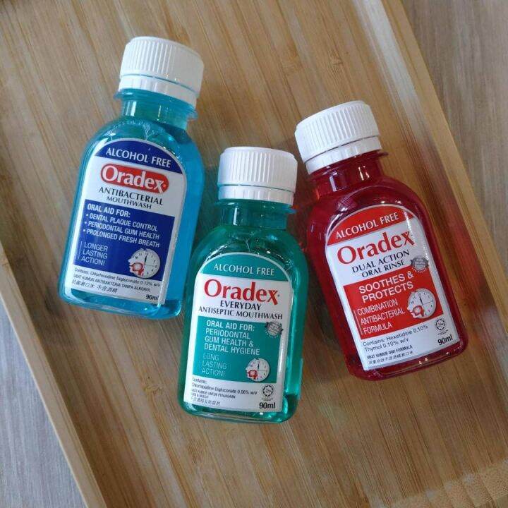 ORADEX Dual Action Oral Rinse / Antibacterial / Everyday Antiseptic ...