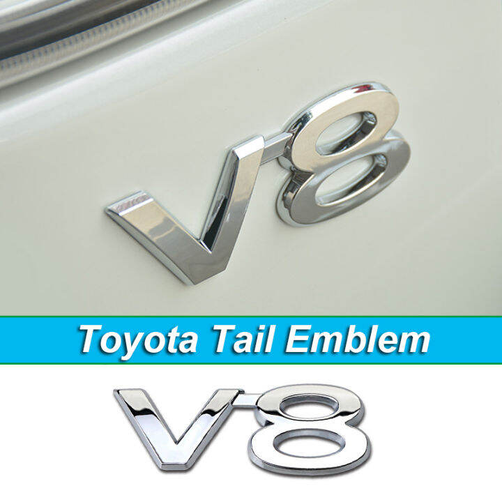 1 car tail box modified displacement standard English tail sticker 3D ...