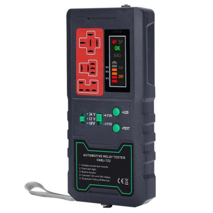 Automotive Relay Tester 12V/24V Vehicle Circuit Tester with LED Screen ...