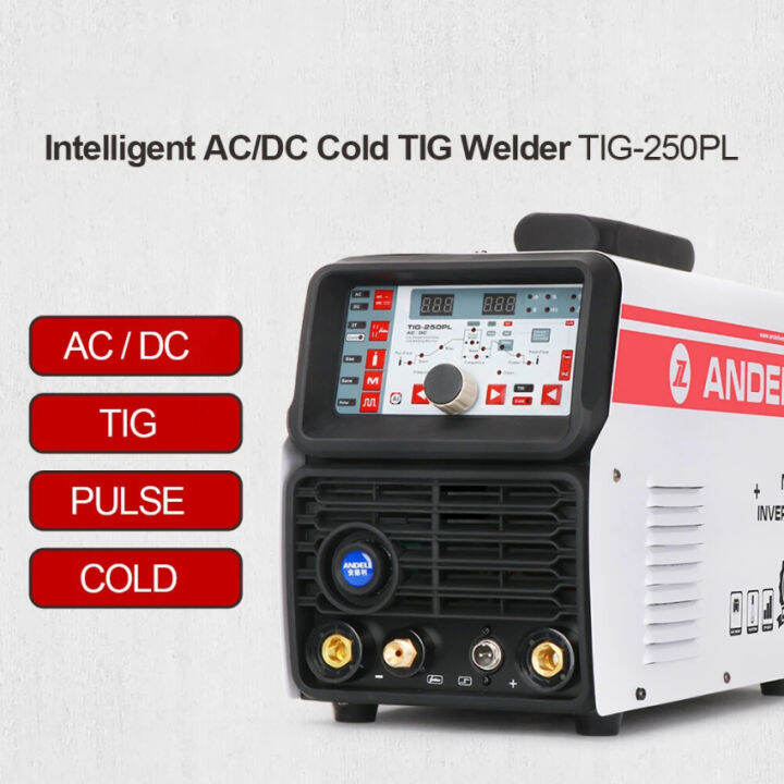 ANDELI TIG-250PL 220V AC DC TIG เครื่องเชื่อมเครื่องเชื่อมอาร์กอน AC DC ...