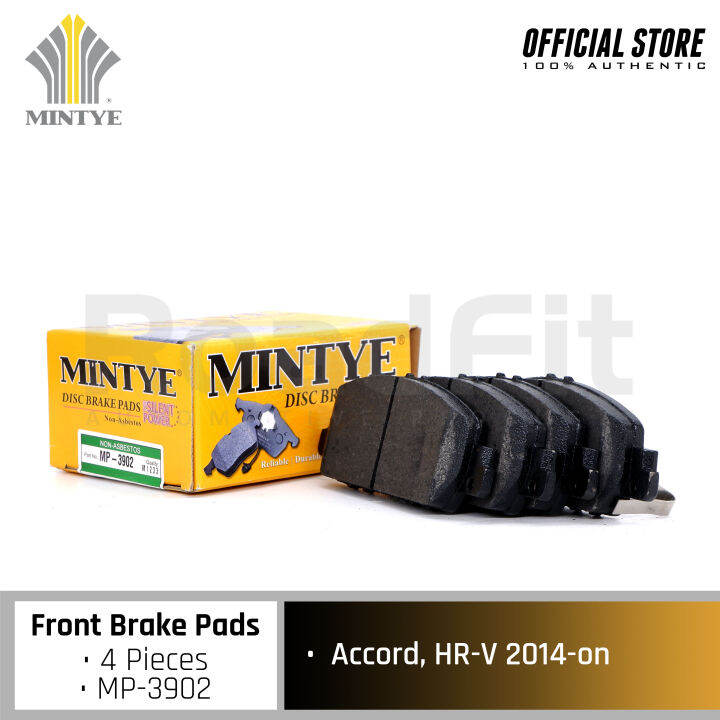 Mintye Front Brake Pads MP-3902 For Accord, HR-V 2014-on (DB2304 ...