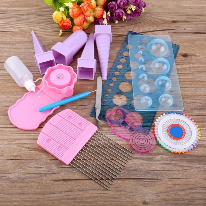 11 In 1 Paper Quilling Tools Kit DIY Paper Craft Crimper Comb Ruler ...