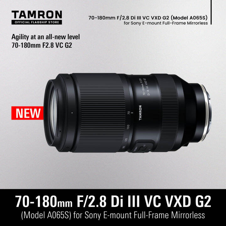 Tamron A065 70-180 mm F/2.8 Di III VC VXD G2 For Sony E-mount Full Frame Mirrorless | Lazada PH