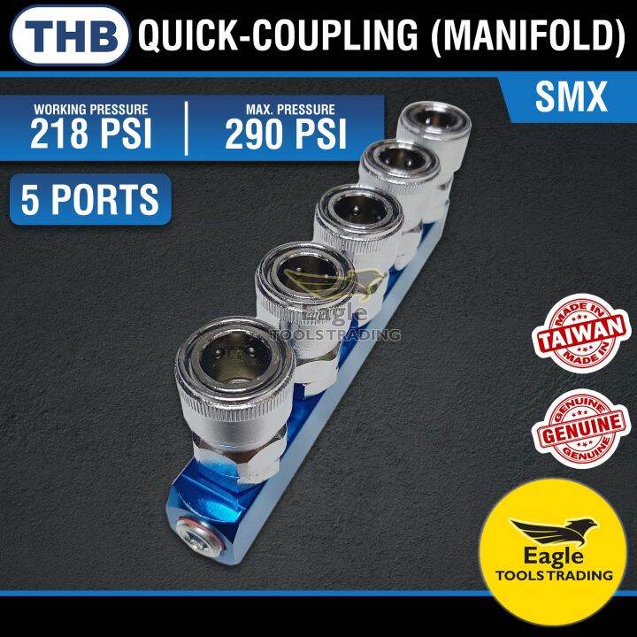 THB Quick Coupling Manifold/Multi Coupling SMX | 5 ports Air Quick ...