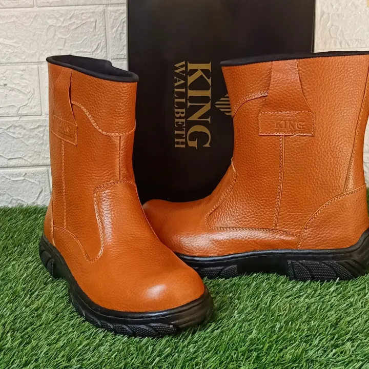 COD... ORIGINAL KING WALLBETH SEPATU SAFETY BOOTH LODONG ORIGINAL KULIT ...