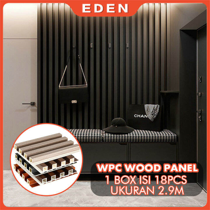 WPC WOOD PANEL / WALLPANEL WPC PVC KAYU DINDING 16 x 290 CM KETEBALAN 18MM | Lazada Indonesia