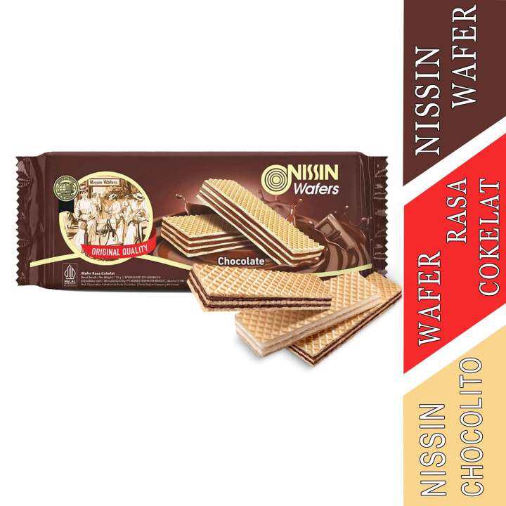 Wafer Cream Choco - Nissin Wafer - Wafer Rasa Cokelat - 110gr | Lazada ...