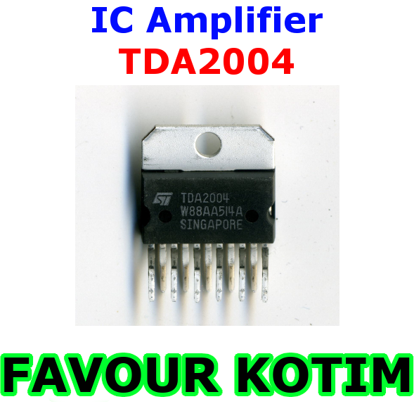 TDA 2004 R TDA2004R TDA2004 R DUAL SE OUTPUT POWER AMPLIFIER FVKOTIM ...