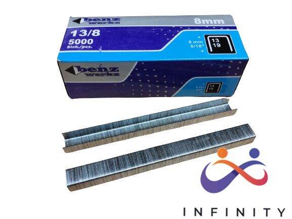 INF Isi Staples Gun Anak Steples Hekter BENZ 8mm 8 mm 5/16" 5000pcs | Lazada Indonesia