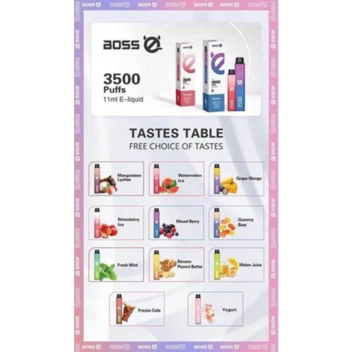 BOSS 3500PUFFS DISPOSABLE POD | Lazada PH