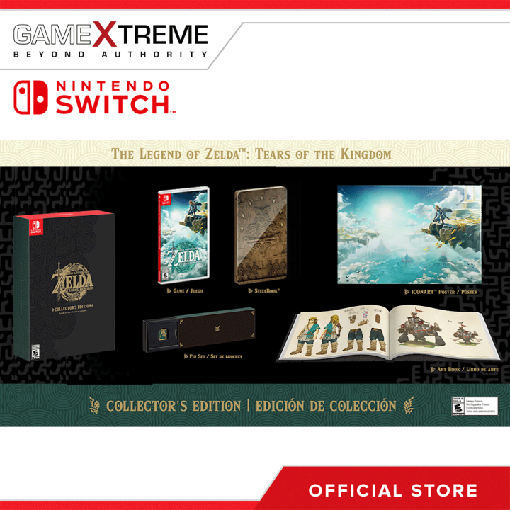 Nintendo Switch The Legend of Zelda Tears of The Kingdom Collector's ...