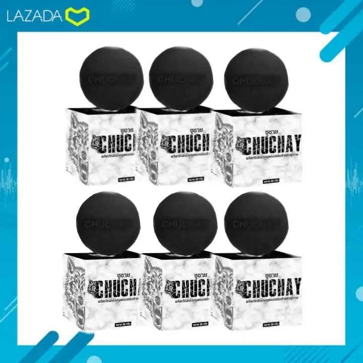 ChuChay Soap สบู่ชูว์ชายน์ แพคเกจใหม่ ปริมาณ 30 กรัม ( 6 ก้อน ) | Lazada.co.th