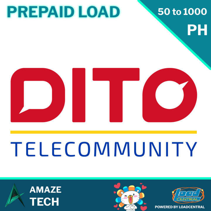 DITO 50 to 1000 Prepaid Load | Lazada PH