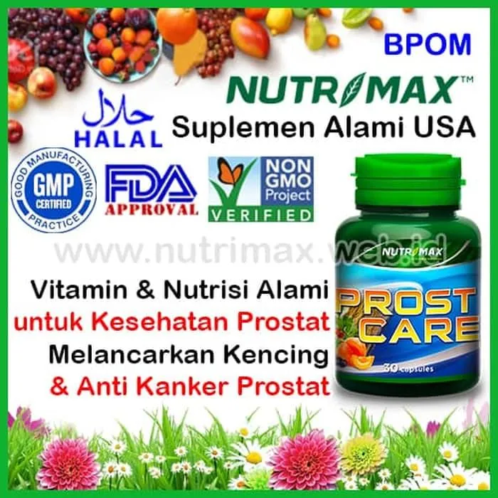 Nutrimax Prost Care Isi 30 Vitamin Obat Herbal Prostcare Untuk Buat ...