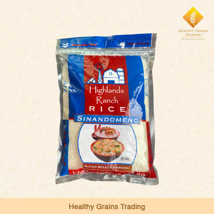 Highlands Ranch Premium Sinandomeng Rice 2kg | Lazada PH