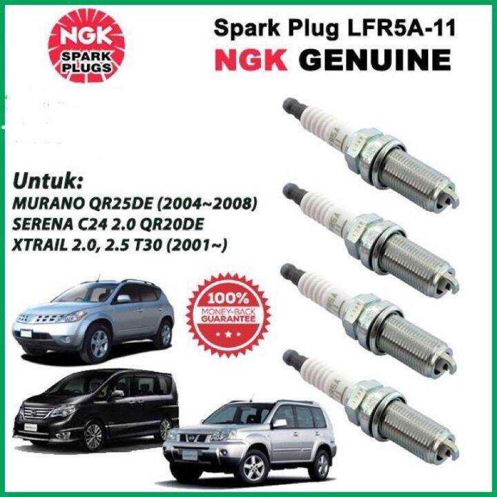 NGK Standard Spark Plug LFR5A-11 Nissan Serena C24 / Xtrail T30 ...