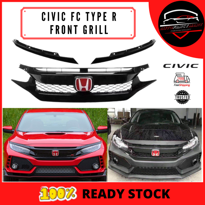 HONDA CIVIC FC 2016-2020 FRONT GRILL ABS RS SPEC TYPE-R SPEC SPORT UV ...