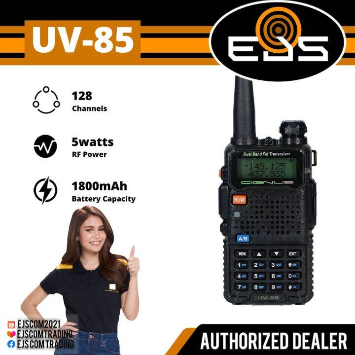 CIGNUS UV85 5WATTSDUAL BAND PORTABLE RADIO | Lazada PH