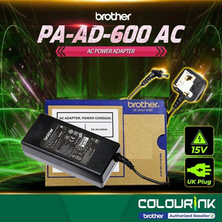 Brother Original PA-AD-600UK AC Adapter for RuggetJet PocketJet RJ4030 ...