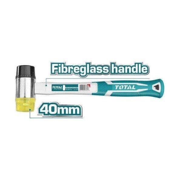Palu Karet Plastik TOTAL THT77406 Rubber Plastic Nylon Hammer Gagang ...
