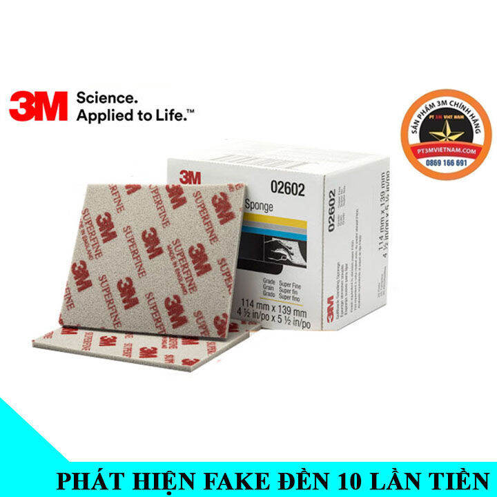 Nhám Xốp Mịn 3M 02602 SuperFine Softback Sanding Sponge (P500-P600 ...