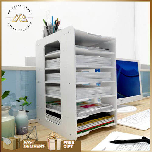 A4 PAPER TRAY/ 5/7 TIERS DOCUMENT RACK/ DESKTOP PAPER ORGANIZER/ OFFICE ...