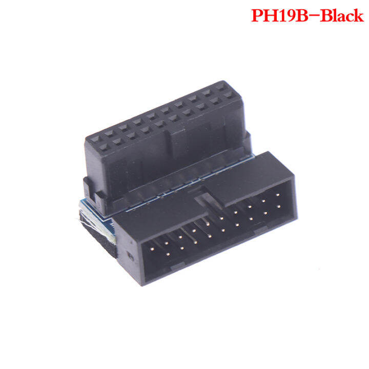 Extra Sweet USB 3.0 20 Pin Male to Female Extension Adapter 90 Degree ...