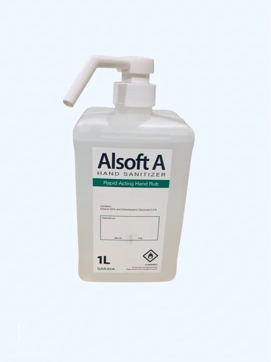 [READY STOCK] ALSOFT A Hand Sanitizer (1L) SARAYA (Original) | Lazada