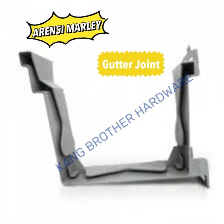 ARENSI MARLEY F300 PVC Gutter Joint (Grey) | Lazada