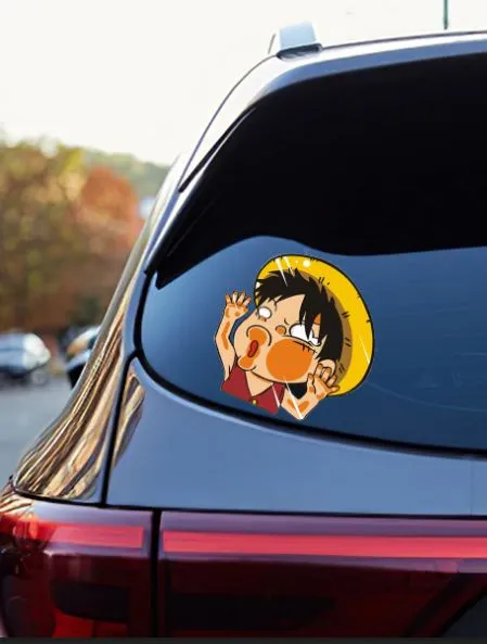 Luffy window sticker (one piece) vinyl sticker, anime sticker | Lazada PH