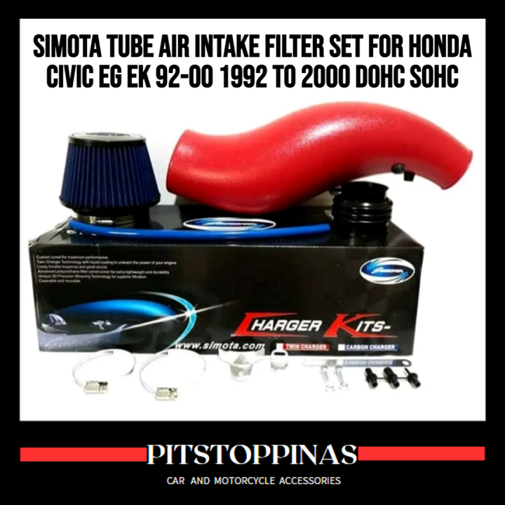 Honda Civic EG EK 92-00 1992 to 2000 Simota Tube Air Intake Filter Set ...