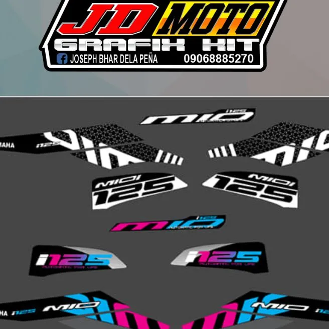 yamaha mio i 125 stock decals | Lazada PH