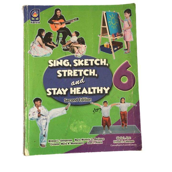 (Preloved) MAPEH - Grade 6 Book- Sketch,Stretch and Stay Healthy (Abiva ...