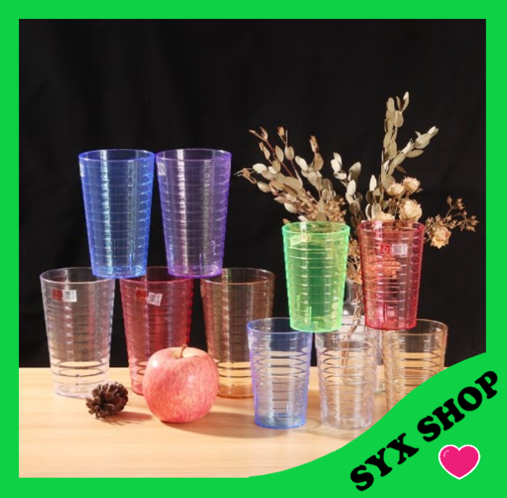 6pcs New Style Acrylic High Grade Plastic Drinking Cups Plastic Water ...
