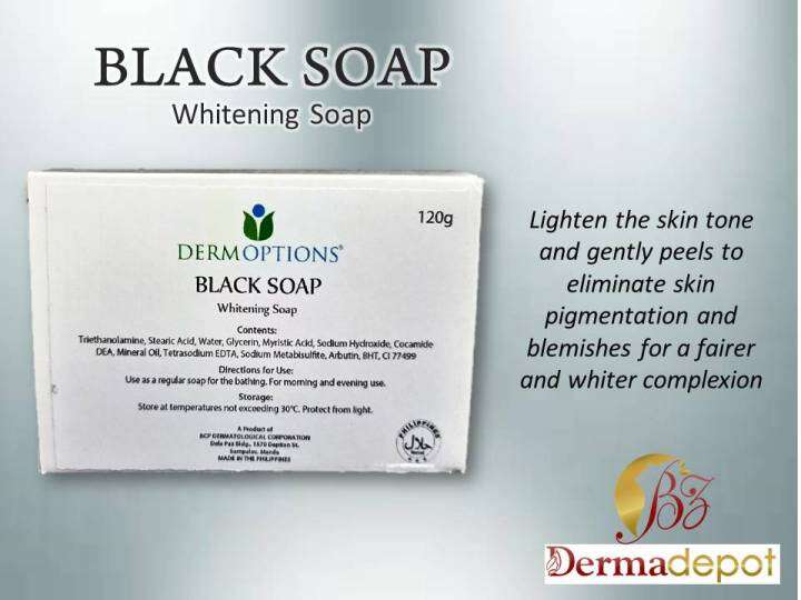 Derm Option Black Soap 1 bar | Lazada PH