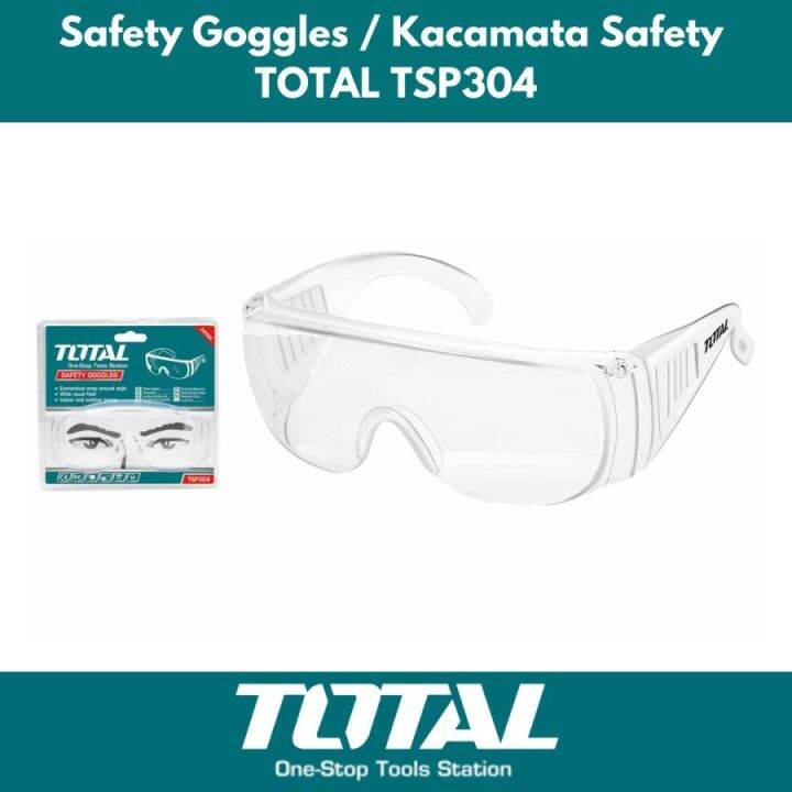 Kacamata Kerja Bening TOTAL TSP304 Safety Google Transparan TOTAL ...