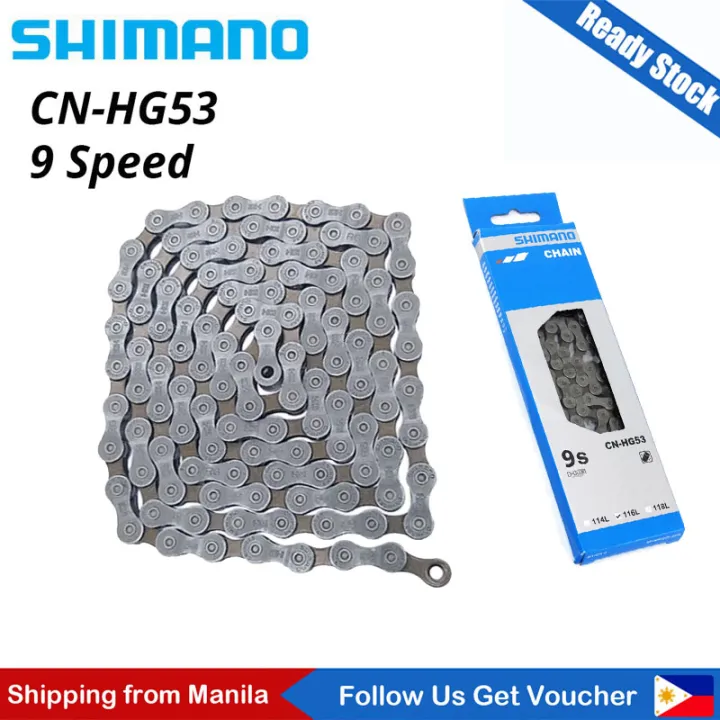 Shimano 9 Speed Chain HG53 Alivio/Sora mtb and road bike 6 7 and 8 ...