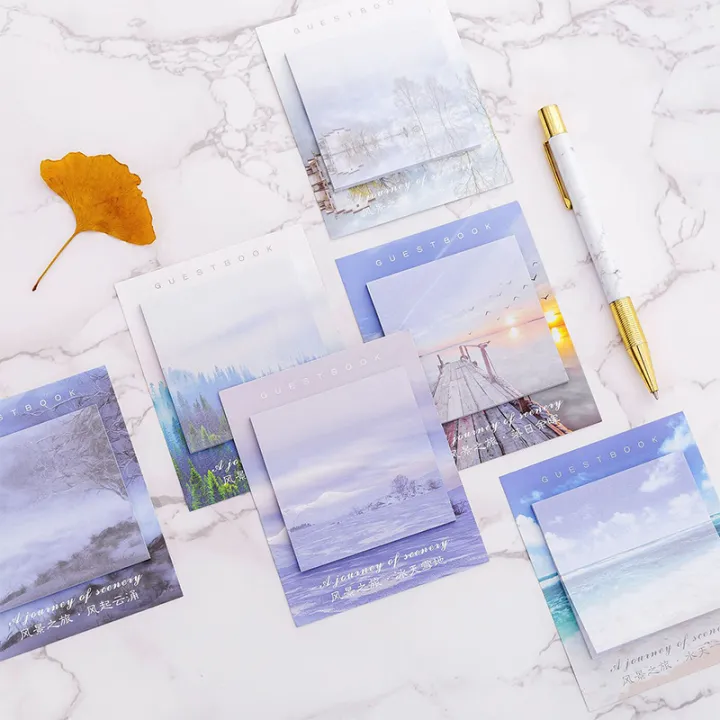 South Korea creative ins sticky notes N times paste small fresh sticky ...