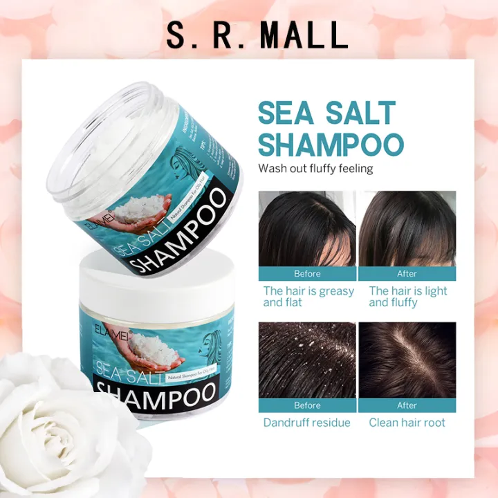 200g Sea Salt shampoo Anti-scalp Deep Cleansing Moisturizing Anti-dandruff Oil Control for Scalp ...
