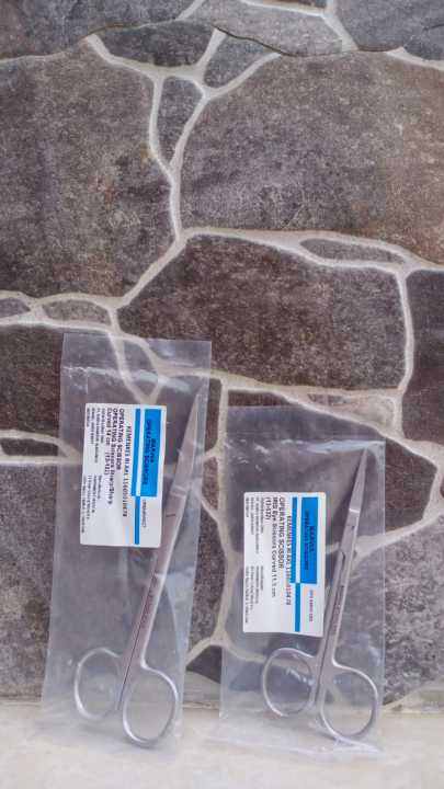 Gunting Medis Tajam Bengkok 11,5 cm & 14 cm Gunting Bedah Operasi ...