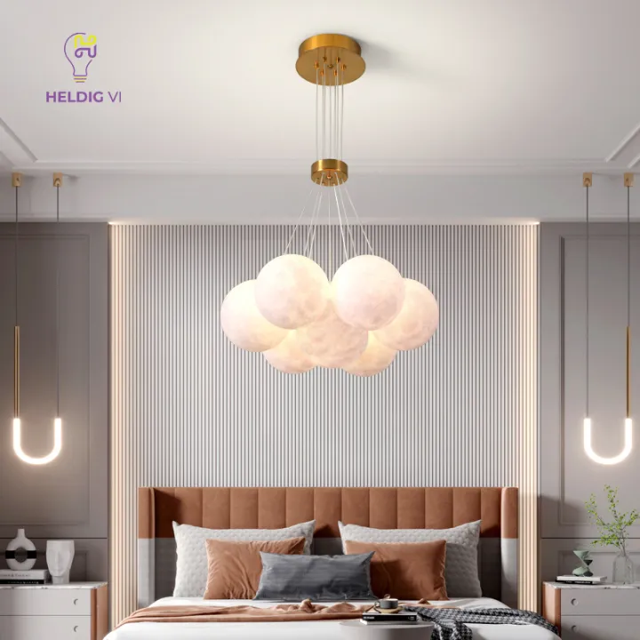 HELDIG VI Chandelier light modern design Tri-color 7 Heads LED Magic ...