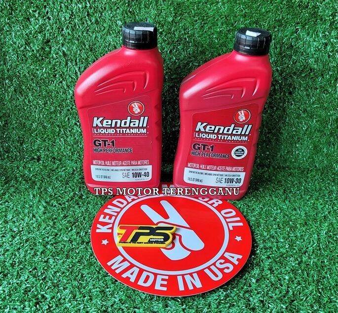 KENDALL GT-1 HIGH PERFORMANCE OIL WITH LIQUID TITANIUM 10W-30 @ 10W-40 ...