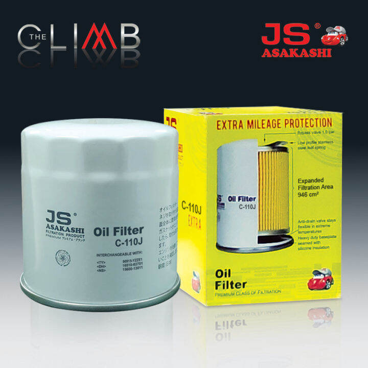 JS Asakashi Oil Filter C110J Suitable For All Perodua & Toyota Made in ...