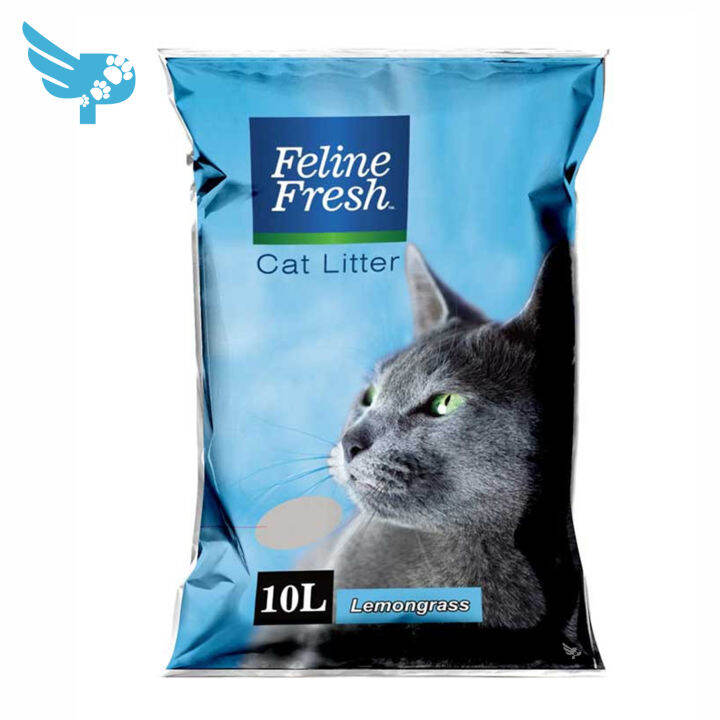 Feline Fresh Cat Litter 10L - Lemon Grass Scent - petpoultryph | Lazada PH