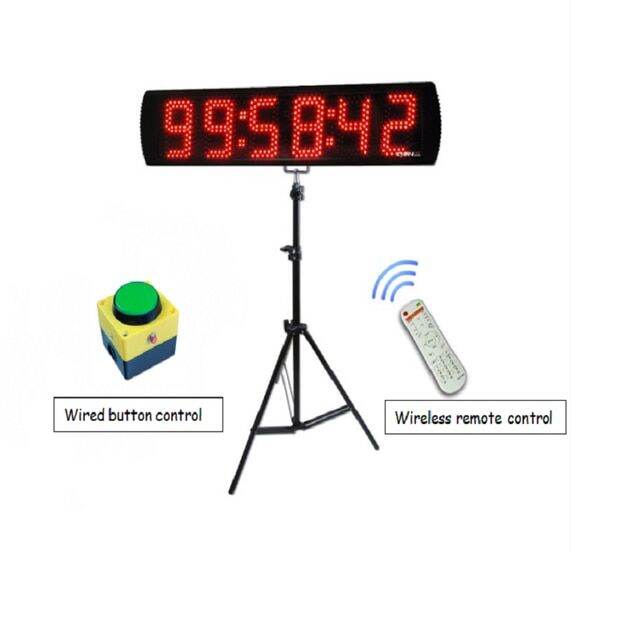 Ganxin 5'' 6 Led Digits Outdoor Countdown Timer Digital Sports Race ...